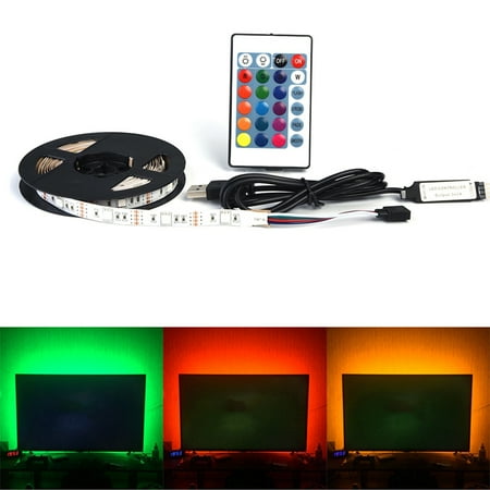 TV LED Backlight, DC 5V USB Led Strip 5050 RGB Flexible LED For TV Backgrounds Light With Remote ...