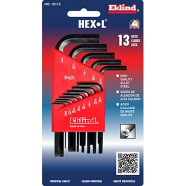 Eklind 10022 Hex-L Key Set Combo Pack, 10213 & 10509 - Walmart.com