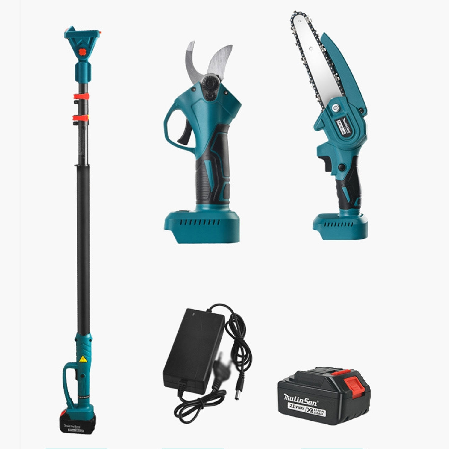 Sierra eléctrica de rama alta, cizalla de rama alta, retráctil para ...