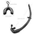 Folding Rolls Up Silicone Snorkel with Storage Case Freediving Snorkel ...
