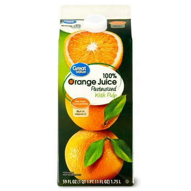 Great Value Original 100% Orange Juice, 64 fl oz - Walmart.com