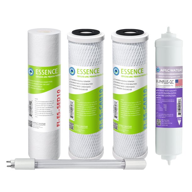 APEC Essence Replacement Pre-Filter Set with Alkaline and UV Sanitation ...
