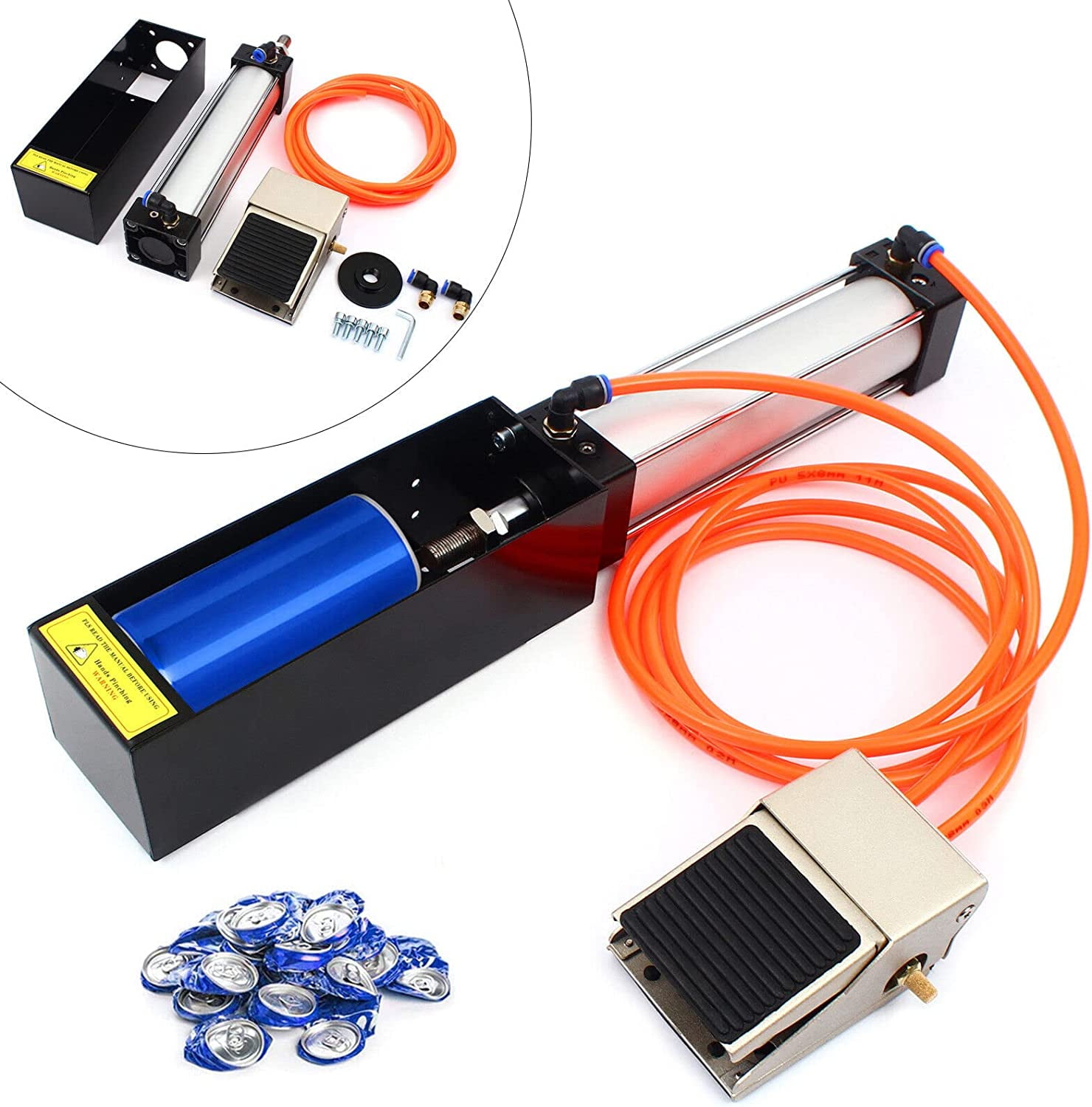 DENEST Heavy Duty Efficient Recycling Pneumatic Cylinder Can Crusher ...