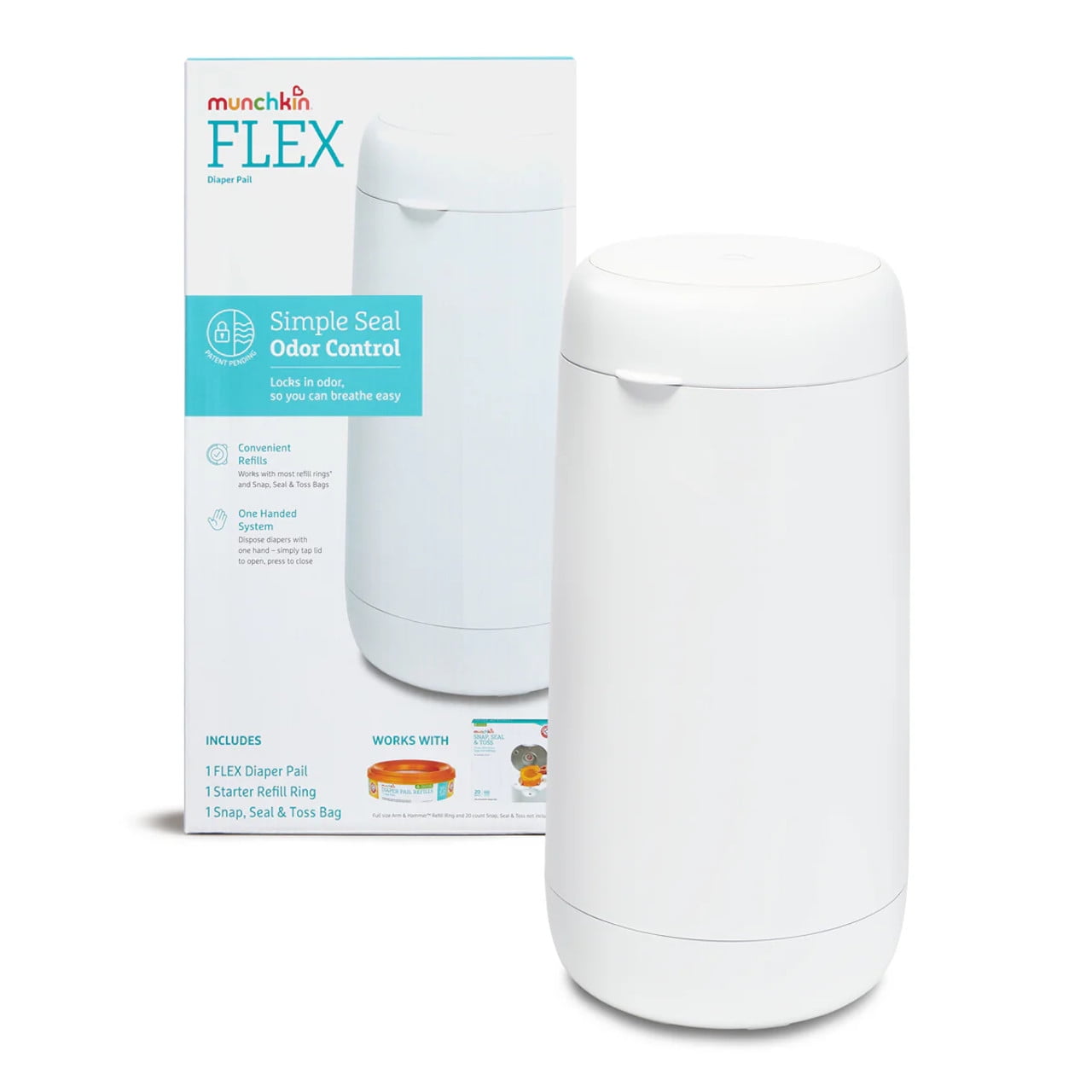 Click here for Munchkin Flex Diaper Pail  Odor Control  Compact S... prices