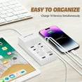 SUPER JOY 10-Port USB Charging Hub, Multi-Device Charger, White/Black ...