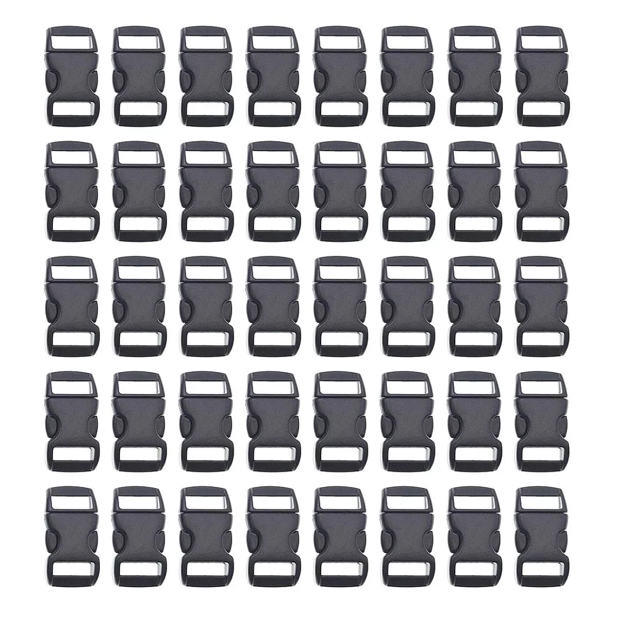 Click here for Mistaha 40 Pack Of Black Rubber Diy Plastic Buckle... prices