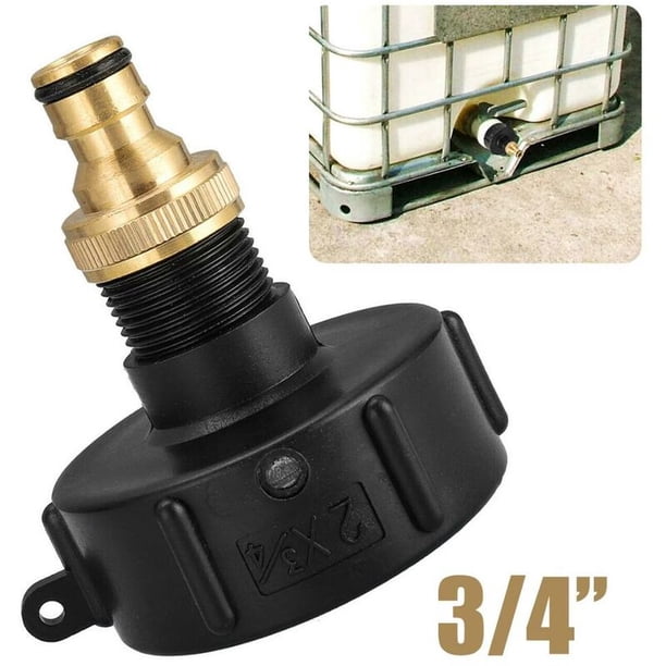 Adaptador IBC con conector IG 3/4" S60x6 para tanque de agua IBC Rain ...