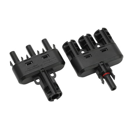 T Branch Adapter, 1 To 3 Firm Connection Solar Connector PPE Copper For ...