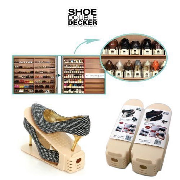 Shoe Double Decker Storage Space Easy Shoe Organizer- Single - Small ...
