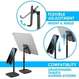 Aduro Adjustable Phone & Tablet Desk Mount Stand, Black - Walmart.com