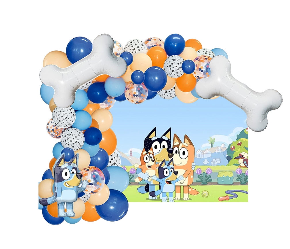Bluey Party Decoration Kit with Backdrop and Foil Nepal | Ubuy