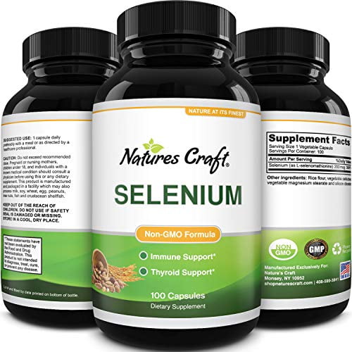 Pure Selenium Thyroid Support Supplement - Selenium 200mcg Antioxidant ... Pure Selenium Thyroid Support Supplement - Selenium 200mcg Antioxidant ...