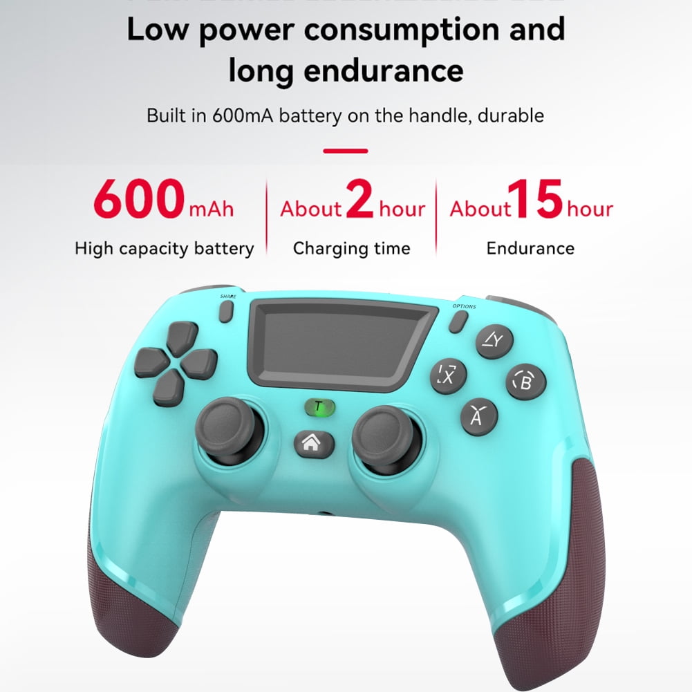 Vibración 6-Axis Game Controller Wireless Gamepad para PS4 NS Switch (Azul cielo) Ehuebsd Para ...