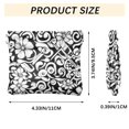 Black and White Pattern Design Wallet Small PU Leather Change Pouch ...