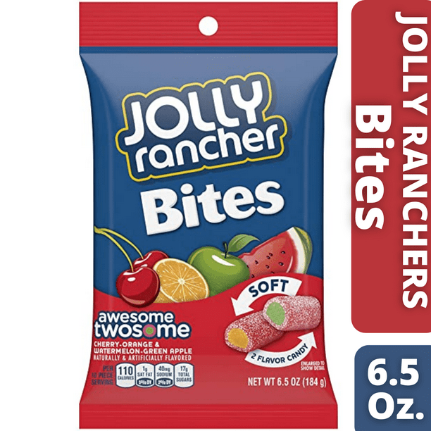 Jolly Rancher Bites Awesome Twosome Chewy Candy - 6.5 oz. Bag (1 Pack ...