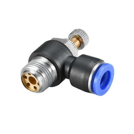 Elbow Air Flow Control Valve 25/64" OD x3/8" G Male Speed controller ...