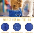 Canine Canyon Rufus Collapsible Travel Dog Bowl, Bright Blue, 6-Cup ...
