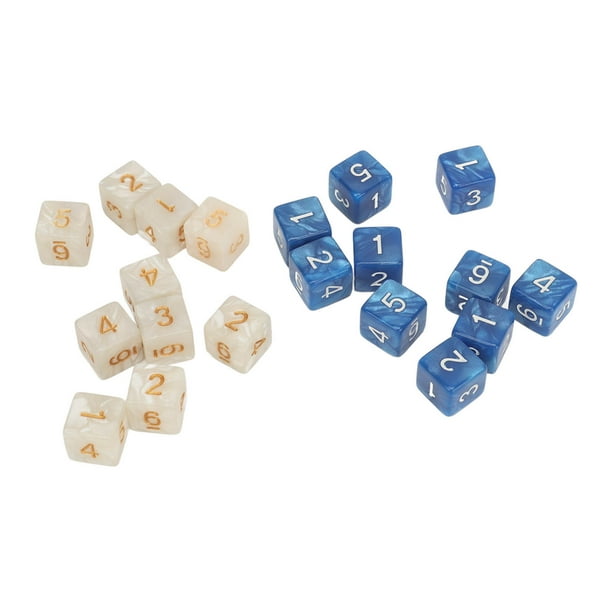 Acrylic Square Corner Dice Set, Acrylic 6 Sided Number Dice Set For ...