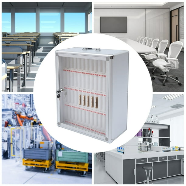 48 Slots Mobile Phone Storage Cabinet Cell Phone Storage Locker w/Key ...