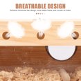 BESTYASH Light Yellow Wooden Bird House and Nesting Box for Parrot and ...
