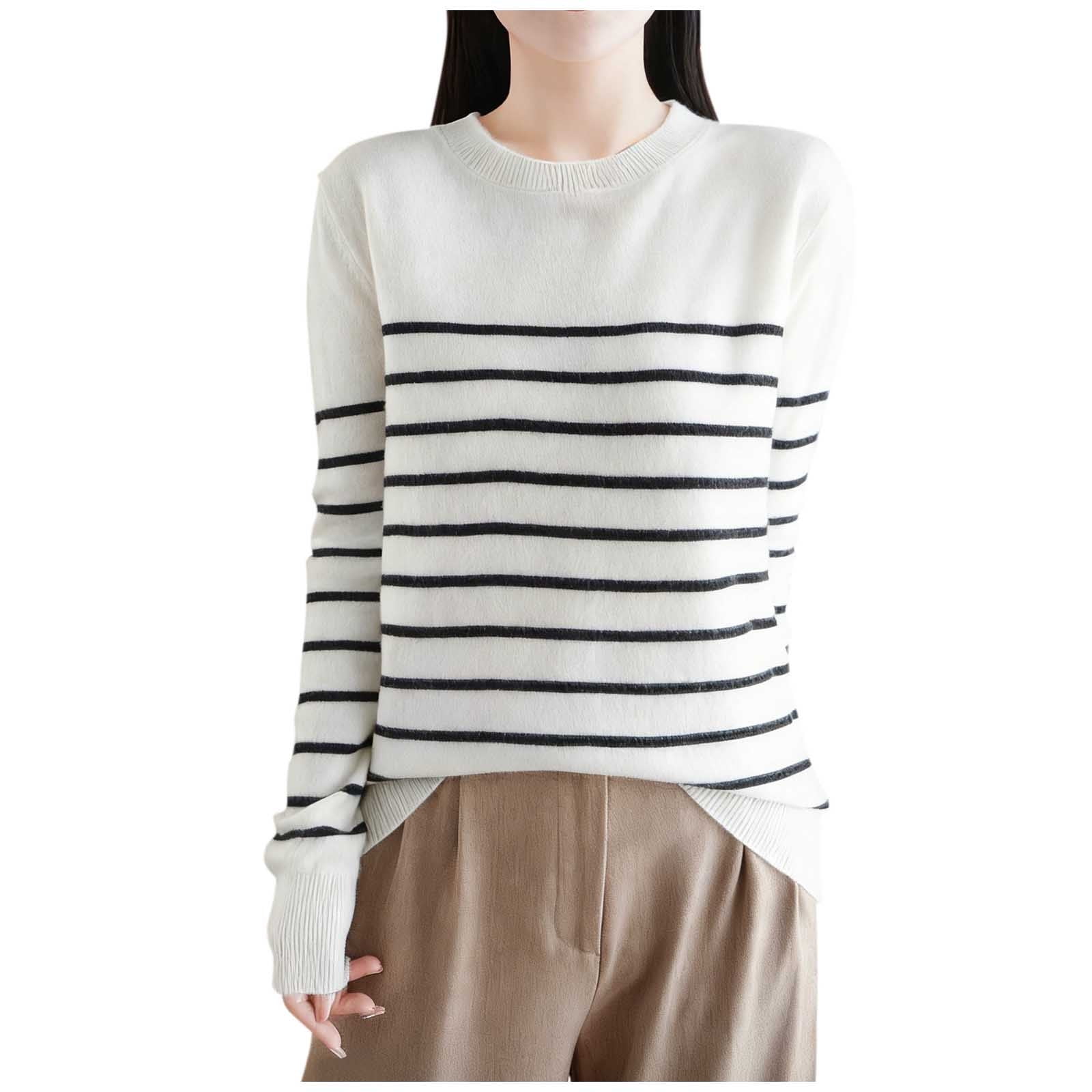 Click here for Unbranded Sweaters For Women  Fashionable Striped... prices
