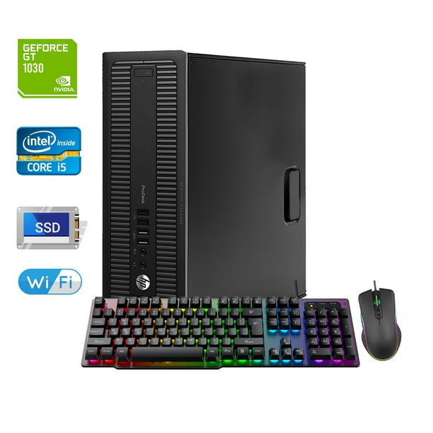 Gaming HP EliteDesk 800 G1 SFF Desktop Computer, NVIDIA GT 1030 2GB ...