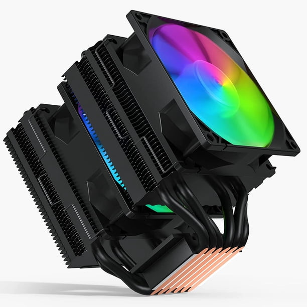 upHere D96C CPU Air Cooler, Dual-Tower with Dual 92mm 5V ARGB & PWM ...