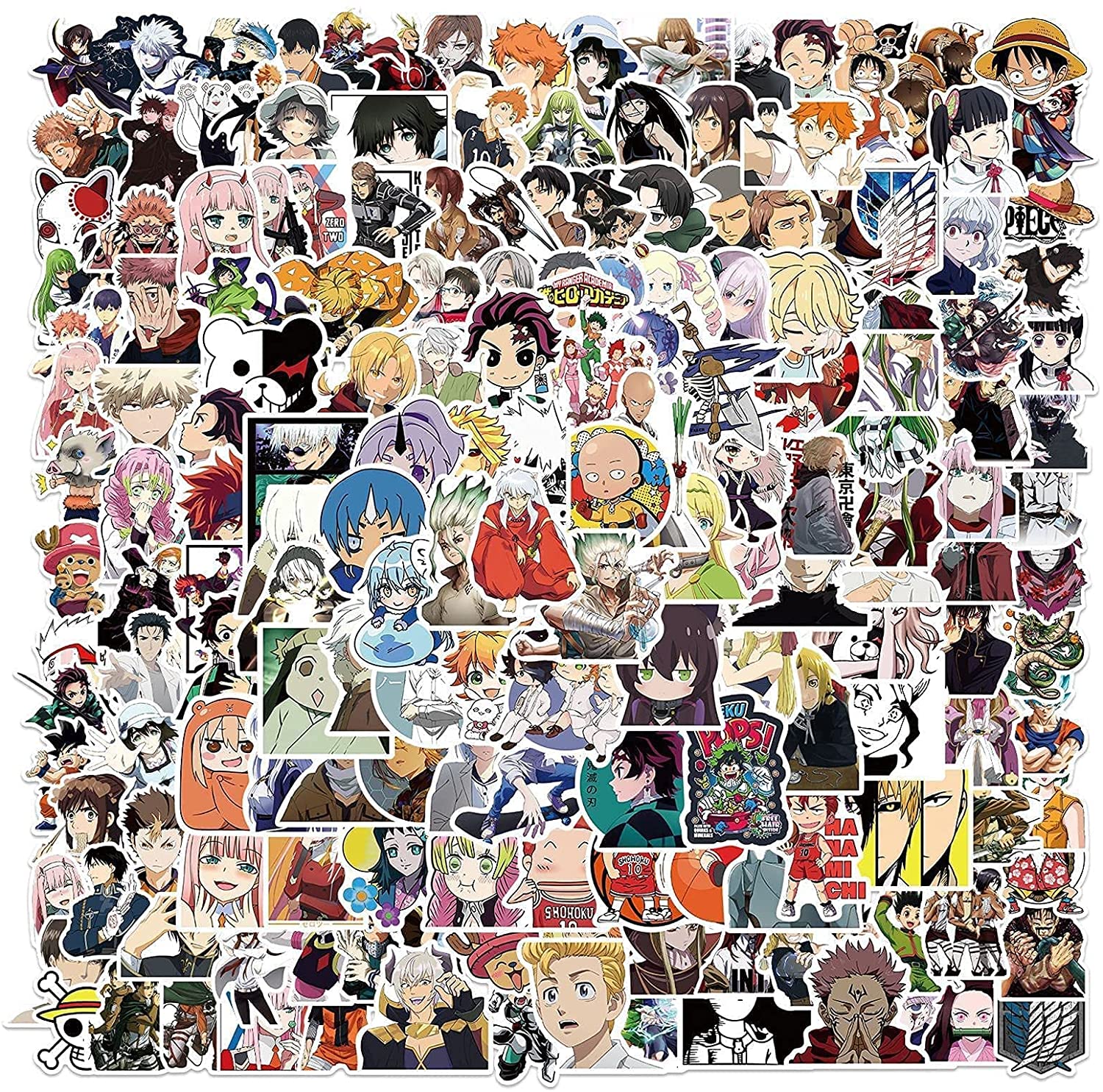 Classic Anime Stickers 200 Pcs Cool Stickers for Laptop Vinyl Stickers ...