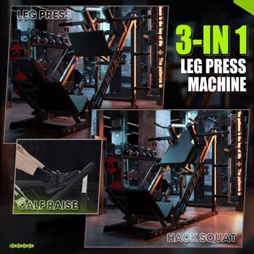 BalanceFrom Commercial Grade Plate Loaded Adjustable Leg Press Machine ...