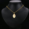 14K Tri-Color Gold Diamond Cut Jesus Stamp Religious Pendant for Men ...