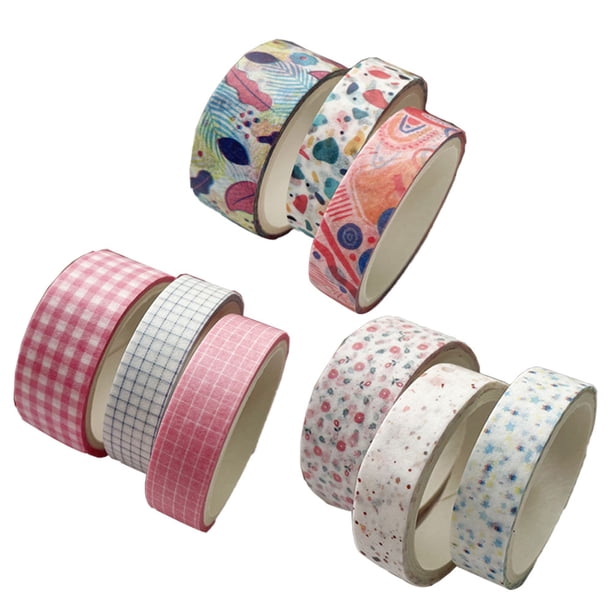 9 Rolls Tape Set Masking Decorative Tapes, for Scrapbook, Bullet ...