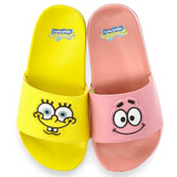 SpongeBob SquarePants Little and Big Boys Slide Sandals, Sizes 11-5 ...