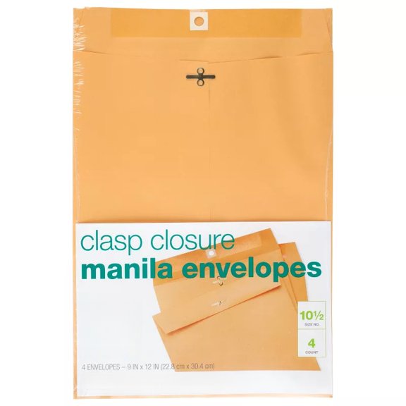 Quality Park Heavy-Duty 10x13 Manila Clasp Envelopes 100 Ct - Walmart.com