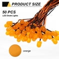 50pcs 10mm LED Diode Lights, Orange Round Transparent DC 12V - Walmart.com