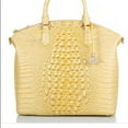 Brahmin Women's Leather Crocodile-Embossed Satchel Everyday Work Bag ...