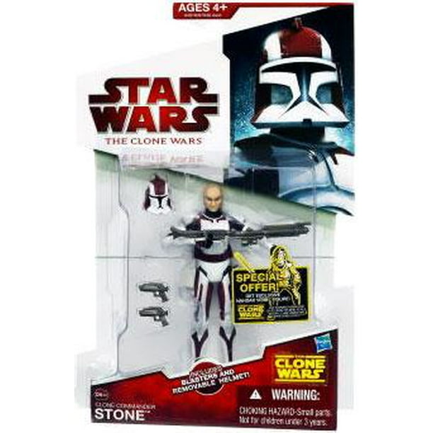 Star Wars Clone Wars 2009 Commander Stone Action Figure - Walmart.com ...