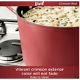 Ninja Foodi NeverStick Vivid 6.5 qt Stock Pot with Glass Lid Crimson ...