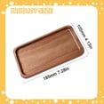 Square Wooden Serving Tray, Rounded Corner Cake Teaset Tray, Solid Wood ...