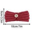Baby Turban Head Wrap Headbands Girl Knitting Button Hairbands Stretchy ...
