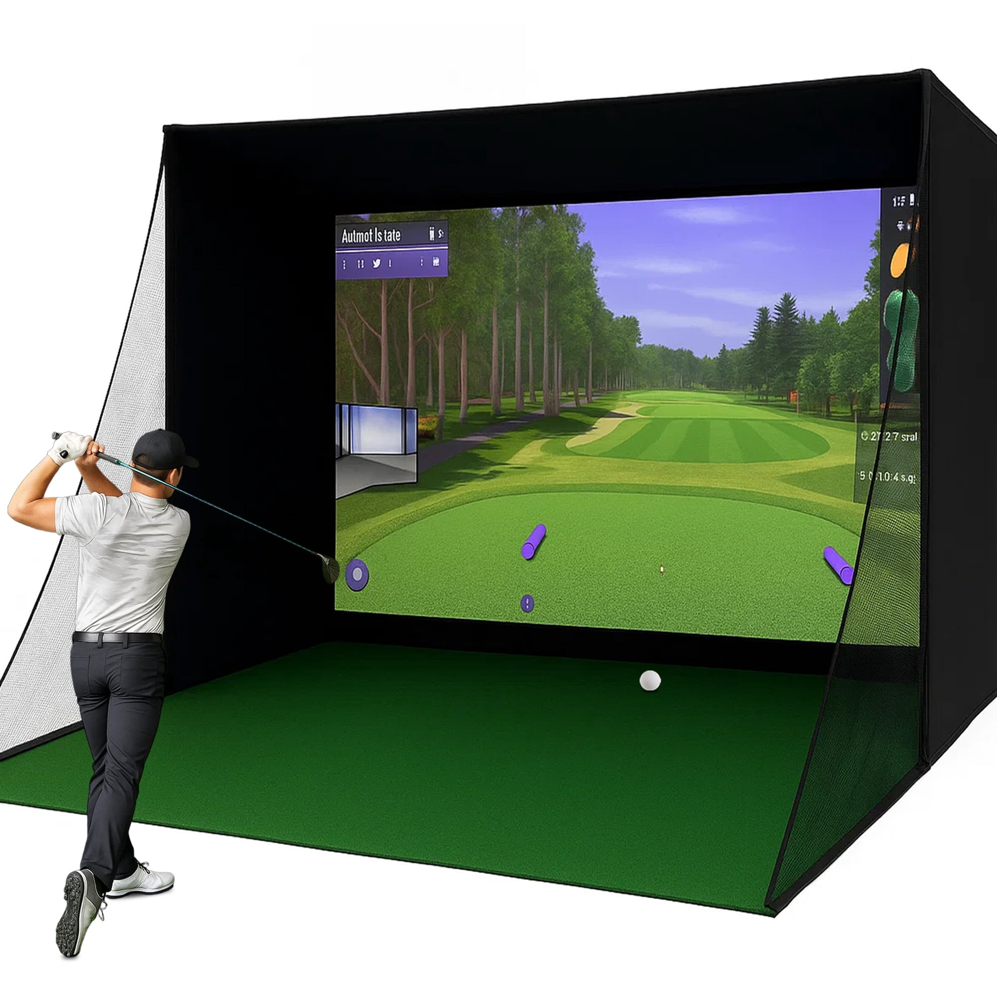 Click here for Rxfsp Golf Simulator Enclosure With Hd Impact Scre... prices