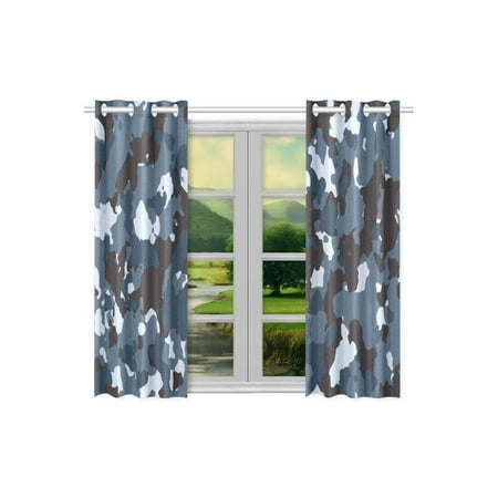 RYLABLUE Military Camo Camouflage Pattern Print Window Treatment Panel ...