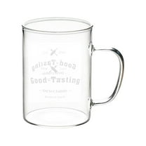 17oz Clear Glass Coffee Mugs - Transparent Tea Cups with Handle for Hot ...