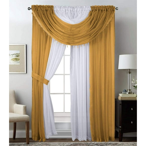 Curtains with Attached Valances