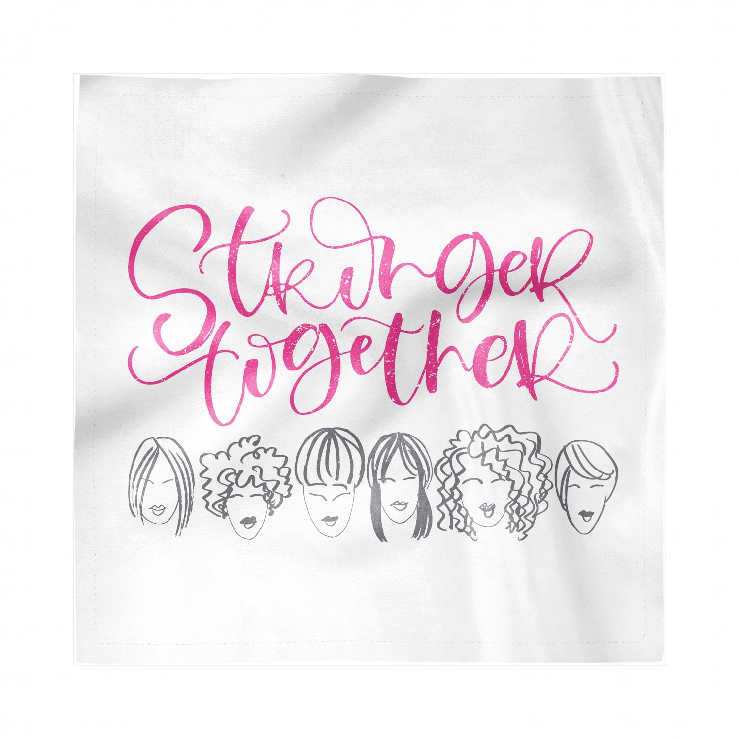Feminist Decorative Satin Napkins Set of 4, Stronger Together ...