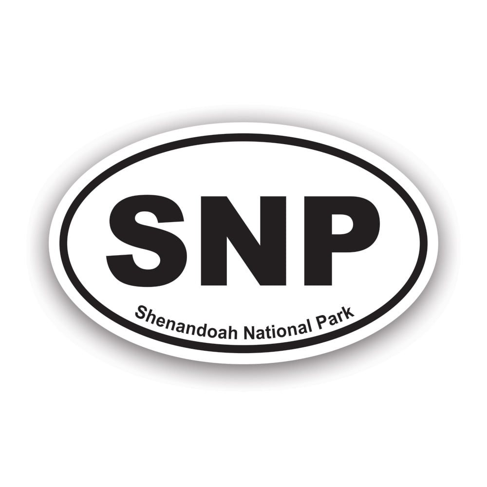 Shenandoah National Park Oval Sticker Decal - Self Adhesive Vinyl ...