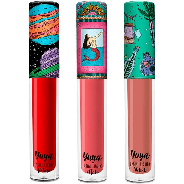 Yuya - Paquete 3 labiales líquidos (Sirena,Mi Amor,Te quiero) | Walmart ...