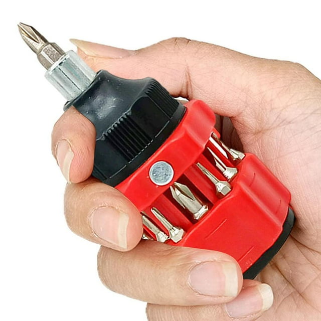 Tohuu Mini Screwdriver 12-in-1 Ratchet Screwdrivers with Multi Bits ...