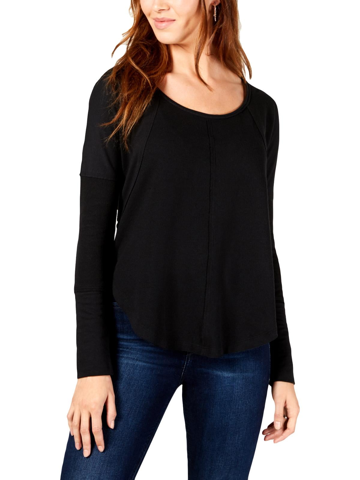 Lucky Brand Womens Hi-Low Long Sleeves Thermal Top - Walmart.com