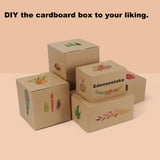 MEBRUDY 40 Pack 10x4x4 inches Brown Shipping Boxes Corrugated Cardboard ...