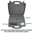 CASEMATIX TOUGH Printer Carry Case Custom Designed to fit HP Officejet ...